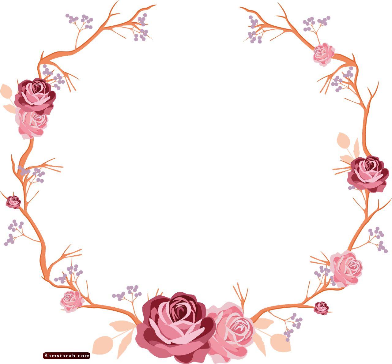 برواز ورد اجمل اطارات و براويز ورد | رمسة عرب